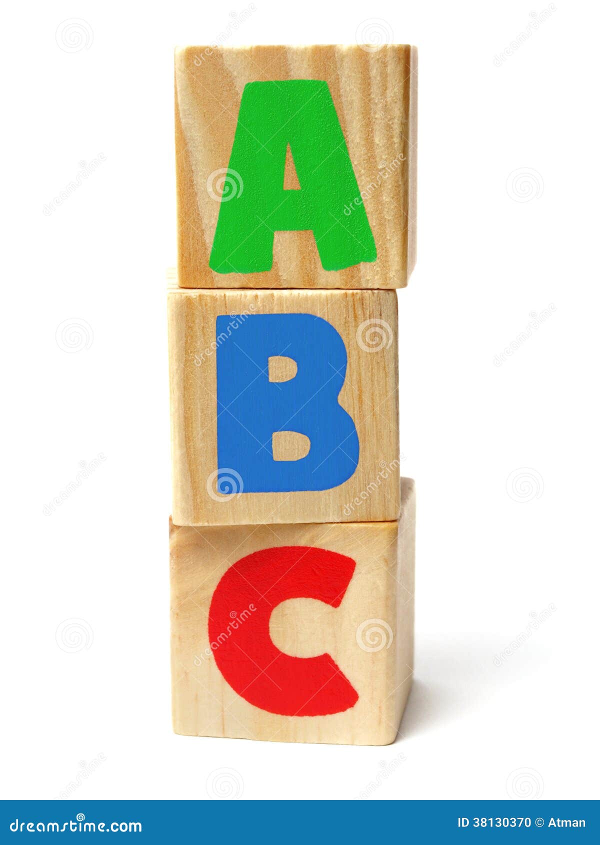 Wooden Blocks with ABC Letters Stock Photo - Image of toys, blocks ...