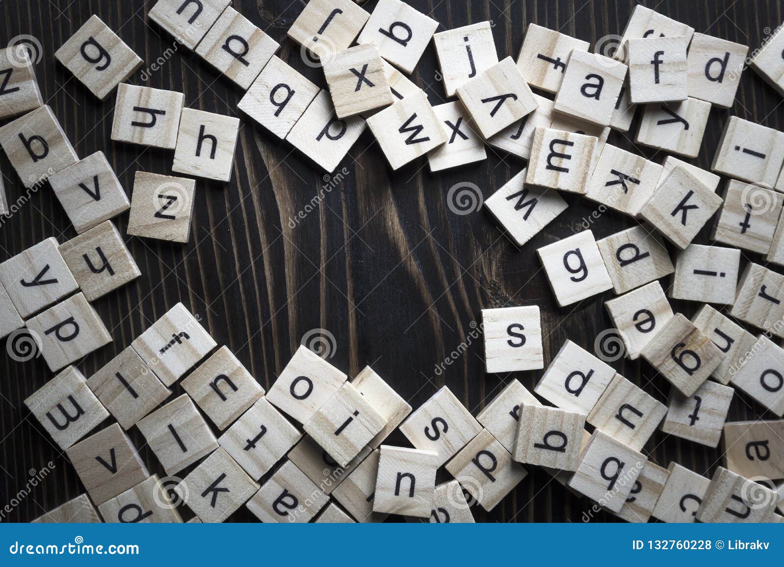 Wooden Blocks Alphabet on the Wooden Table Stock Photo - Image of play ...