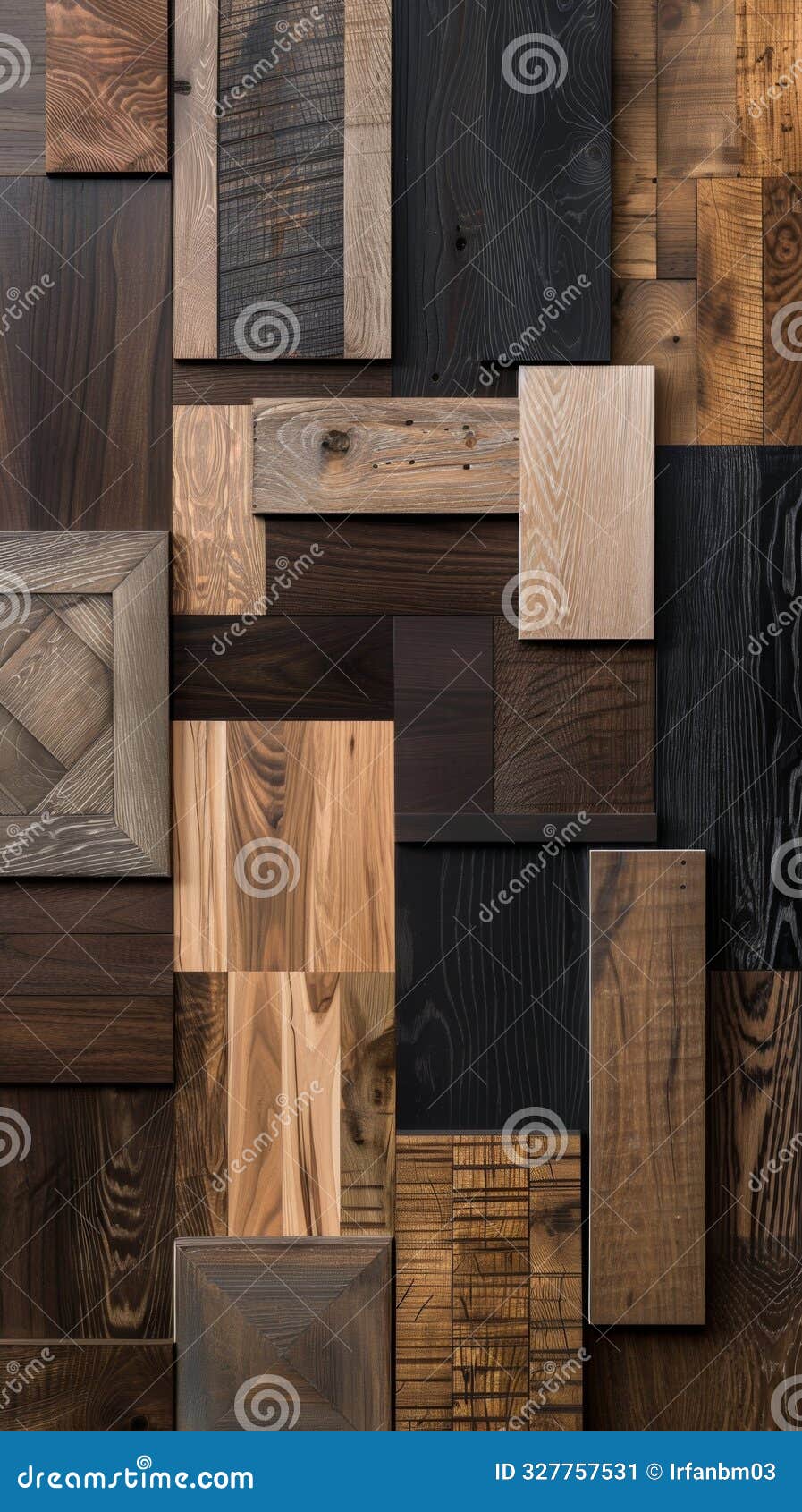 Wooden Blocks in Assorted Brown and Black Tones. Timber Texture Concept ...