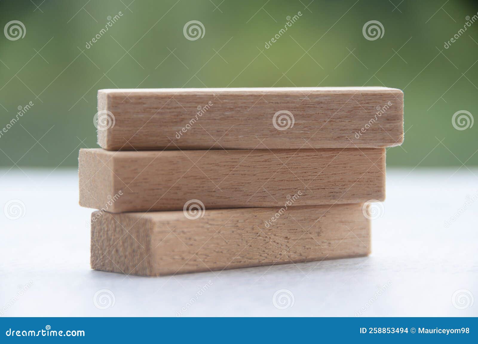 Wooden Blocks with Customizable Space for Text or Ideas. Copy Space ...