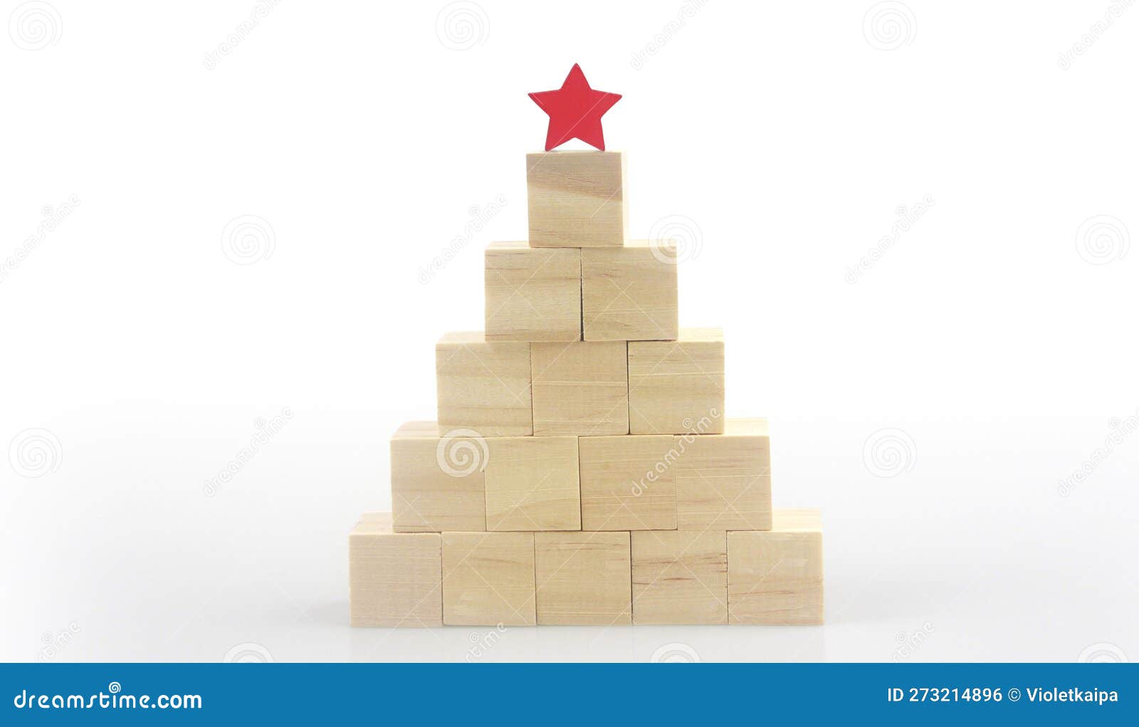 Wooden Blocks with the Five Star Symbol Increase Rating Stock Photo ...