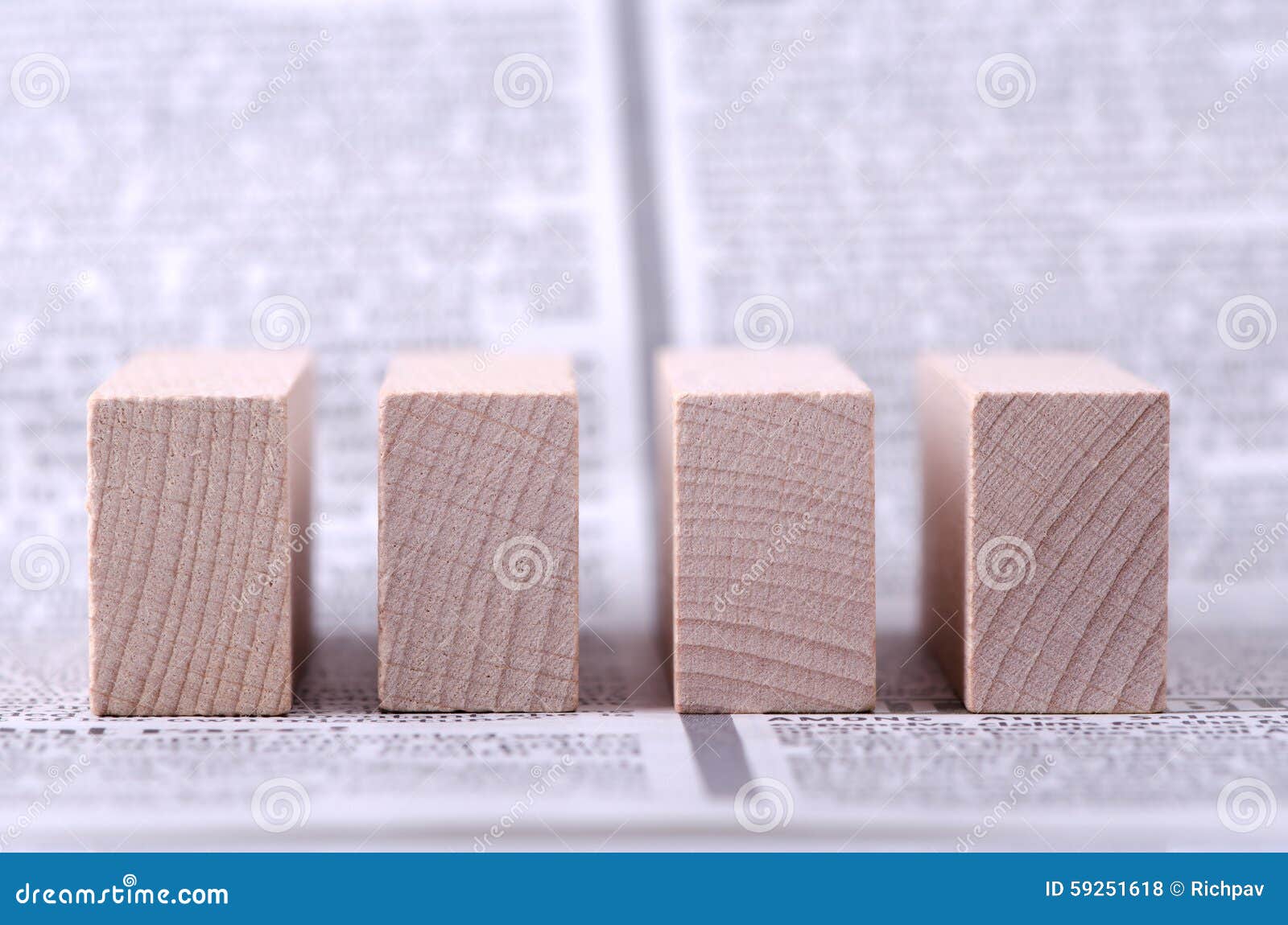 Wooden blocks stock photo. Image of media, newsletter - 59251618