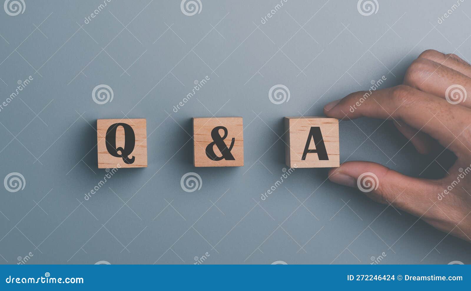 Wooden Blocks and Human Hands ,concepts To Find Answers ,Question Ask ...