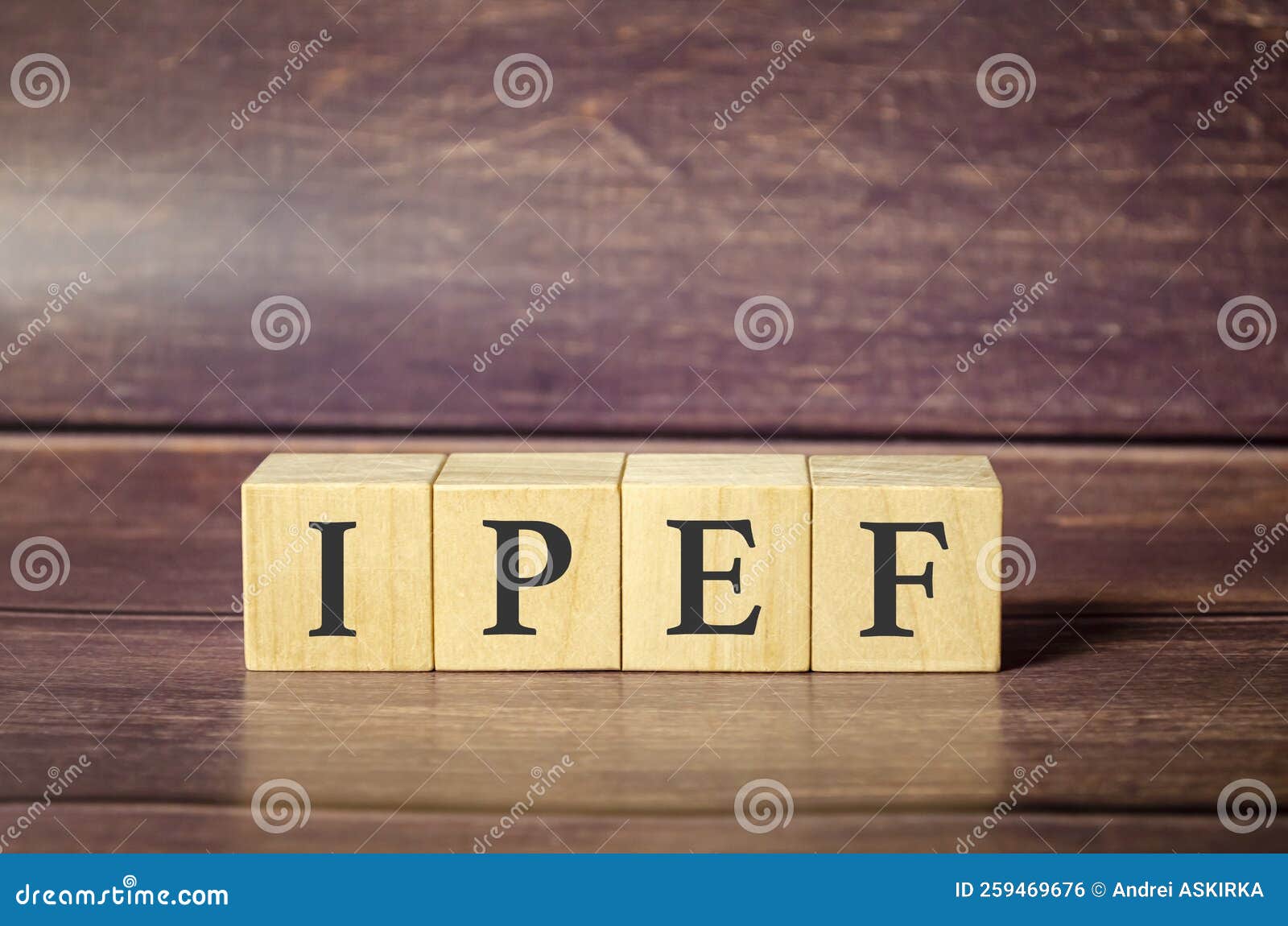 Wooden Blocks with IPEF Text of Concept Stock Photo - Image of rule ...