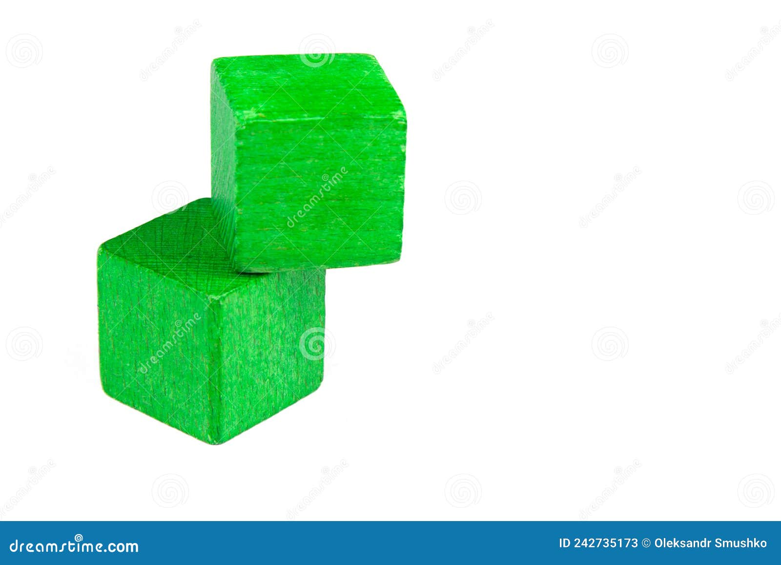 Wooden Blocks Isolated on White Background Stock Image - Image of ...