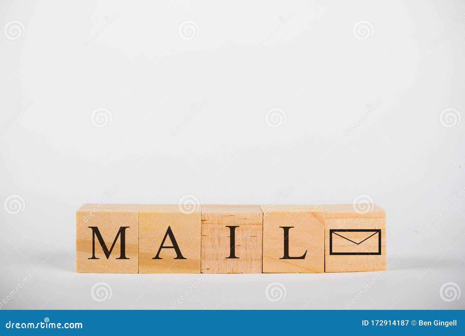 Wooden Blocks Message Concept Stock Image - Image of write, snail ...