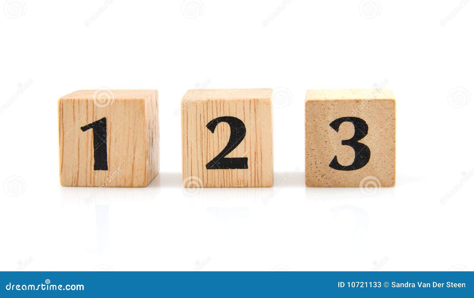Wooden blocks with numbers stock image. Image of playtime - 10721133