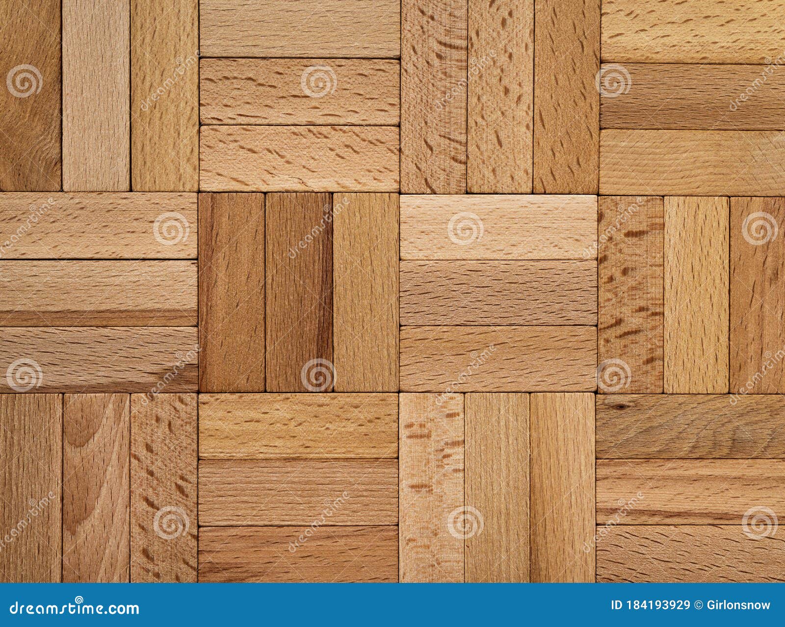Wooden Blocks Pattern. Top View. Stock Image - Image of background ...