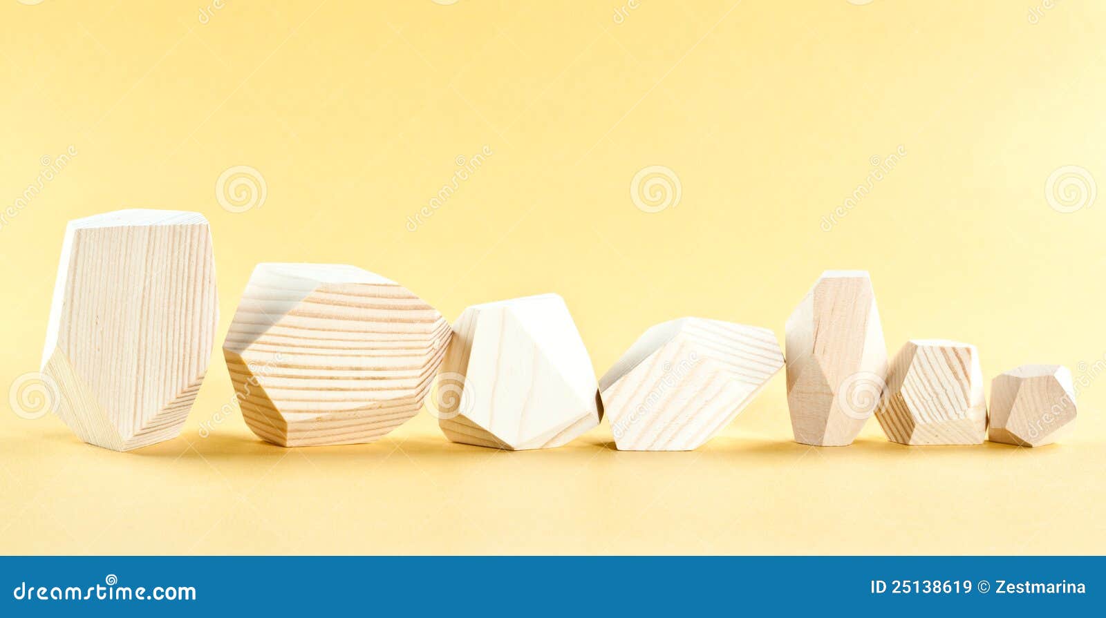 Wooden blocks in a row stock image. Image of build, facet - 25138619