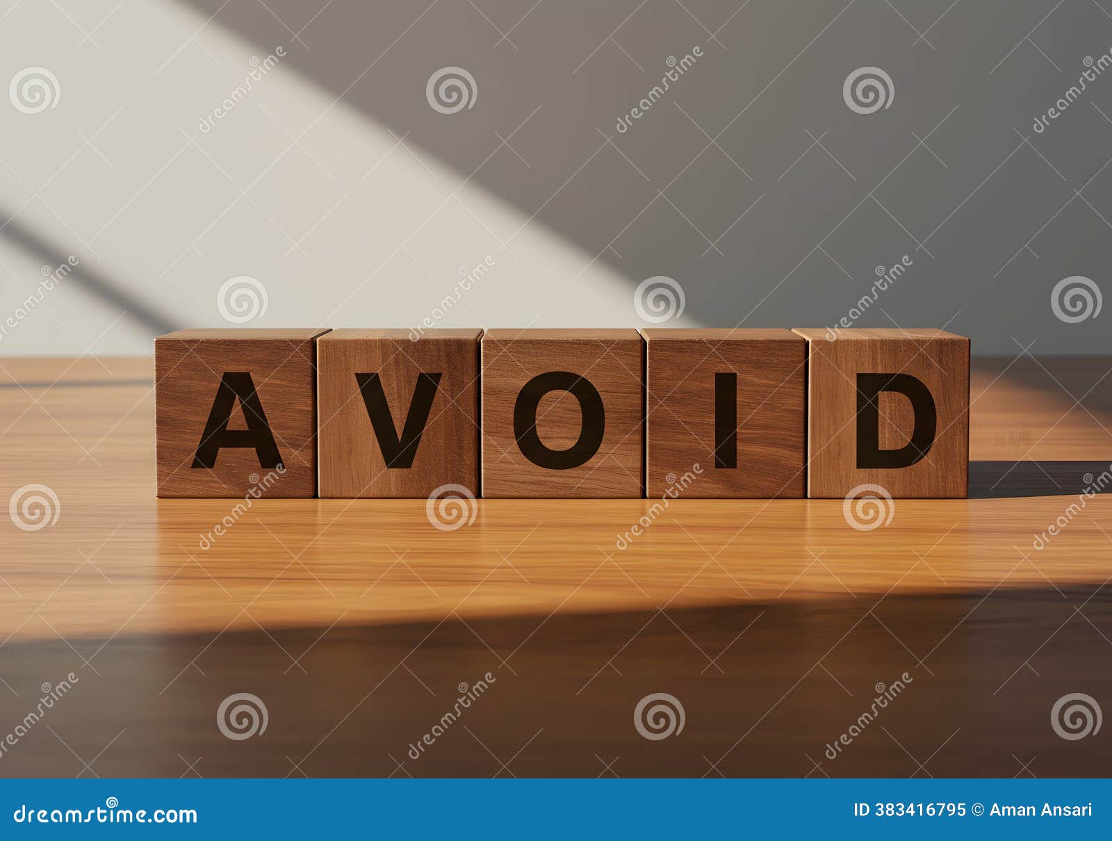 Avoid Risks And Mistakes Concept Shown On Wooden Blocks In Business And ...