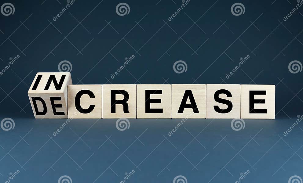 Wooden Blocks Spelling Out INCREASE and DECREASE Stock Image - Image of wooden, business: 344827047