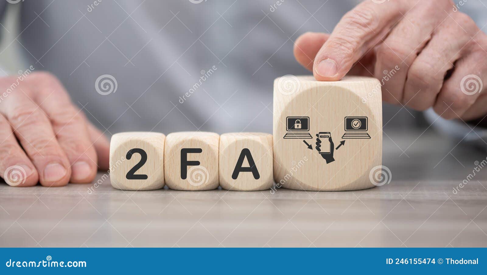 Concept of 2fa stock photo. Image of security, account - 246155474