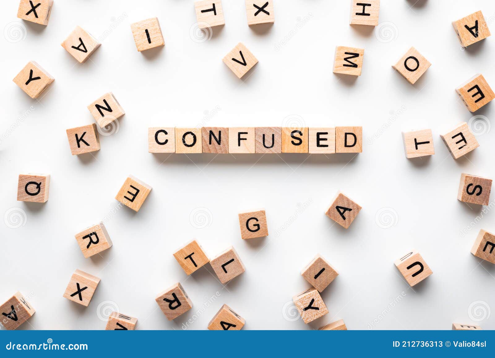 Wooden Blocks with the Text Confused Stock Image - Image of puzzle ...
