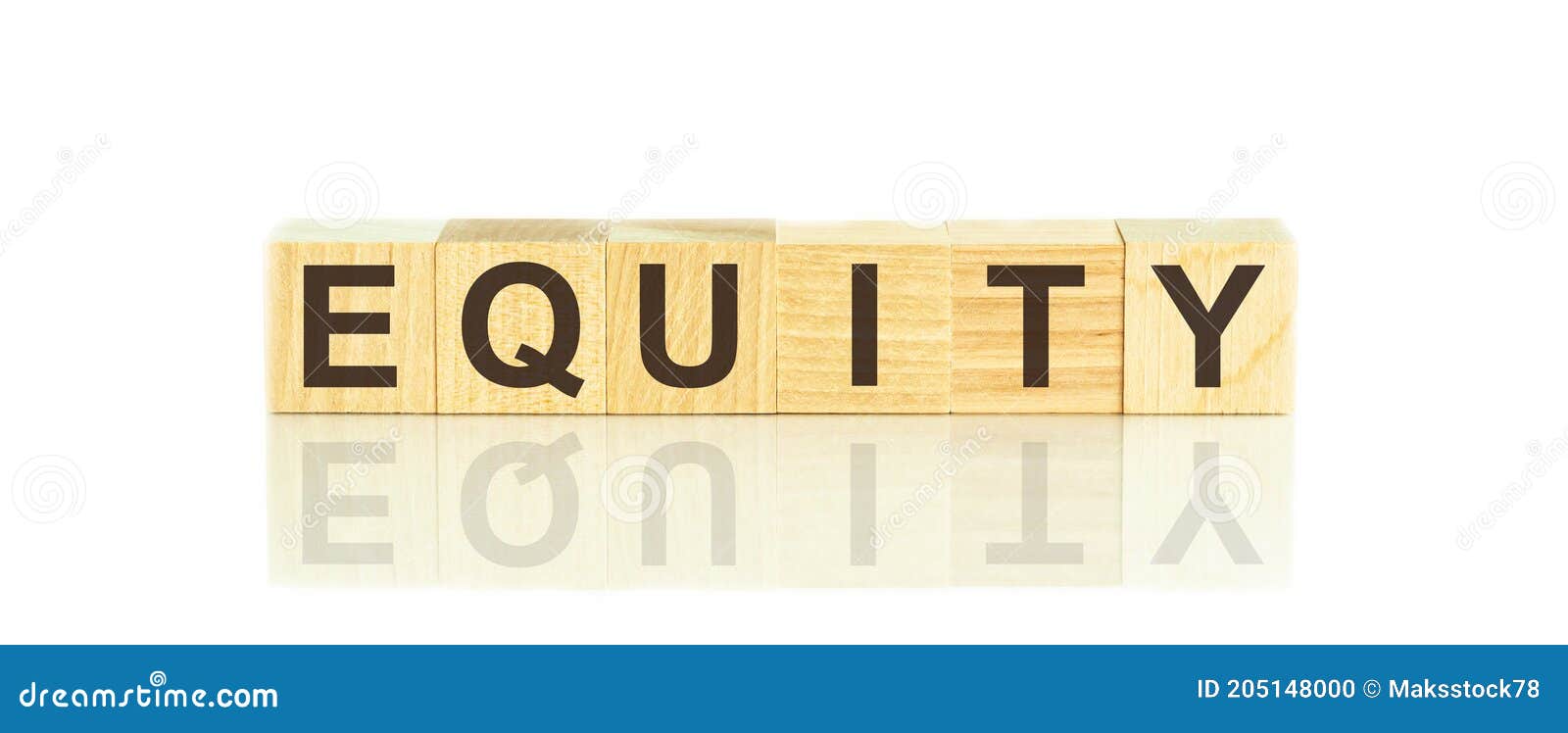 Wooden Blocks with the Text: Equity. the Text is Written in Black ...
