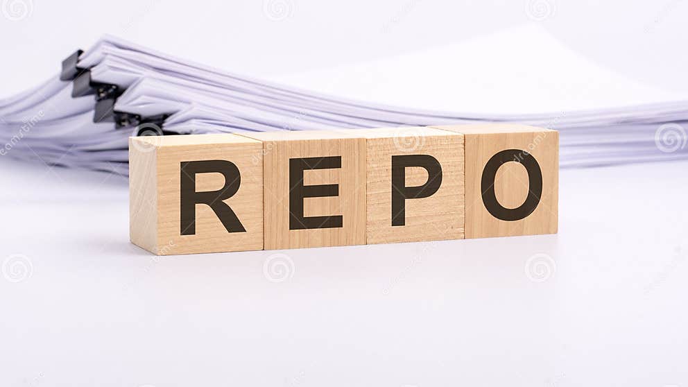 Wooden Blocks with Text REPO on White Table, Stack White Paper on ...