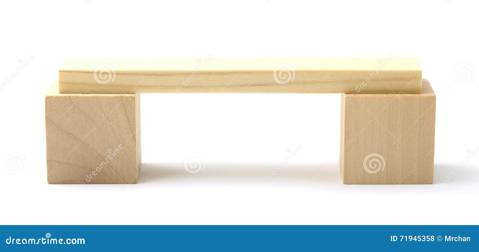 Wooden Blocks on White Background Stock Photo - Image of construct ...