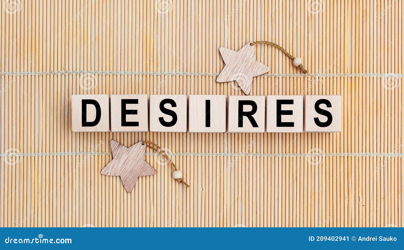 Wooden Blocks with the Word DESIRES Stock Image - Image of motivation ...