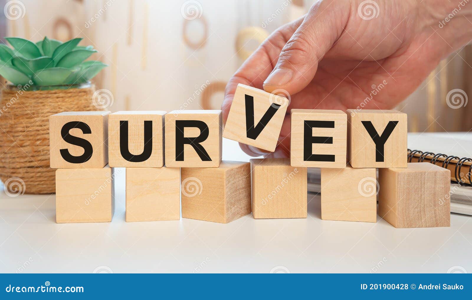 Wooden Blocks with the Word SURVEY Stock Photo - Image of blocks ...