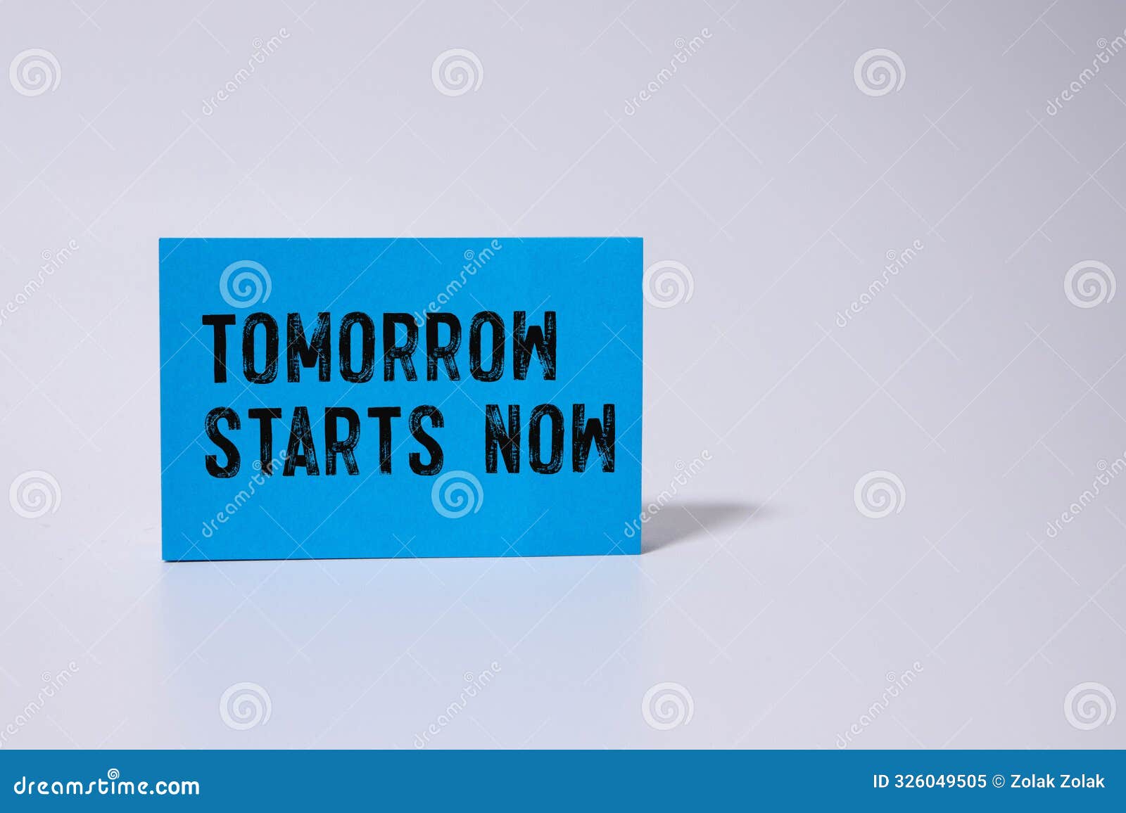 Wooden Blocks with Words Tomorrow Starts Now Stock Image - Image of ...