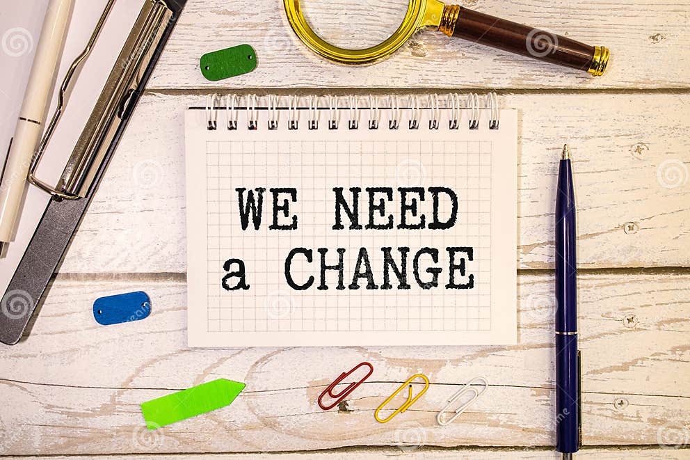 Wooden Blocks with Words Why we Need Change Stock Photo - Image of ...