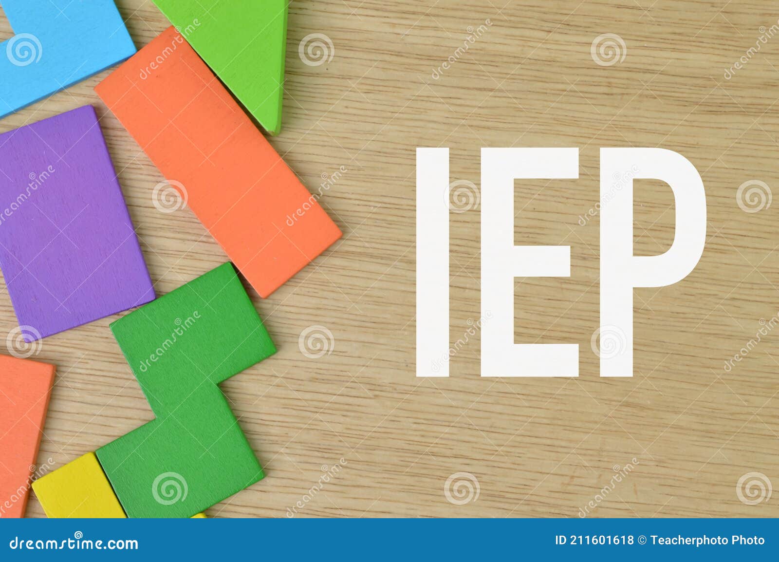 Wooden Background Written with IEP Stands for Individualized ...
