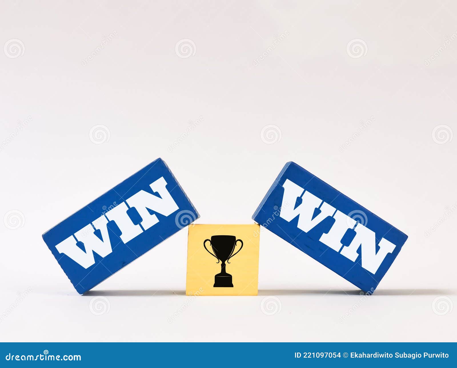 Wooden Blocks Written Win Win I Stock Photo - Image of certainty ...