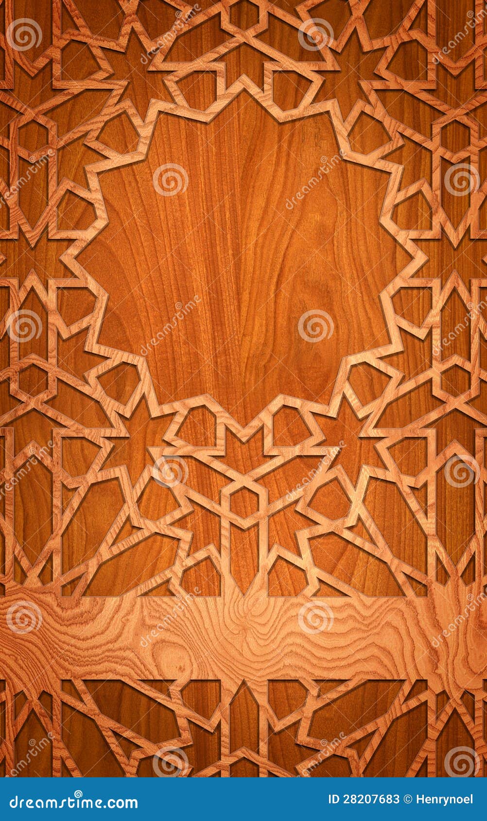 Wooden Board, with the Cut Decor. Your Any Image in the Center Stock ...