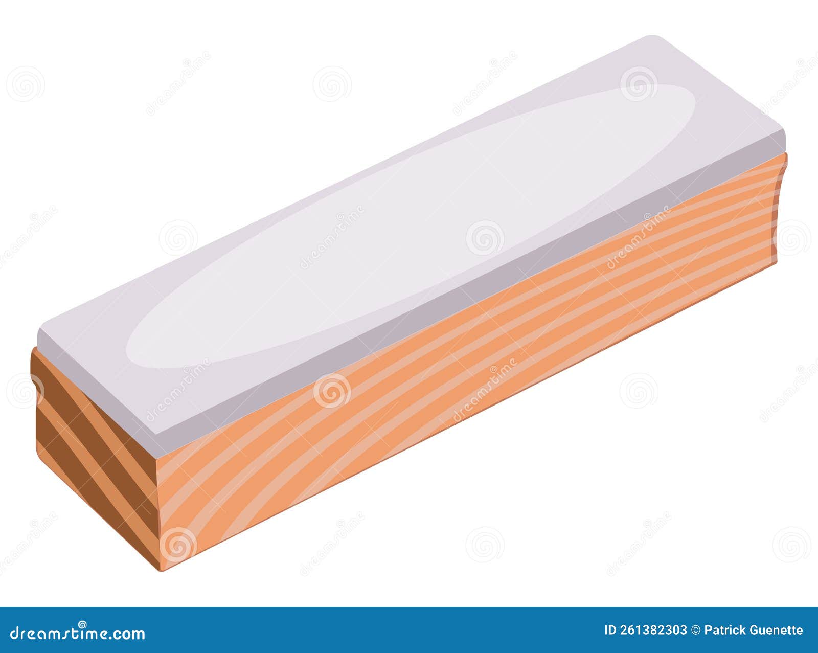 Wooden board duster, icon stock vector. Illustration of duster - 261382303