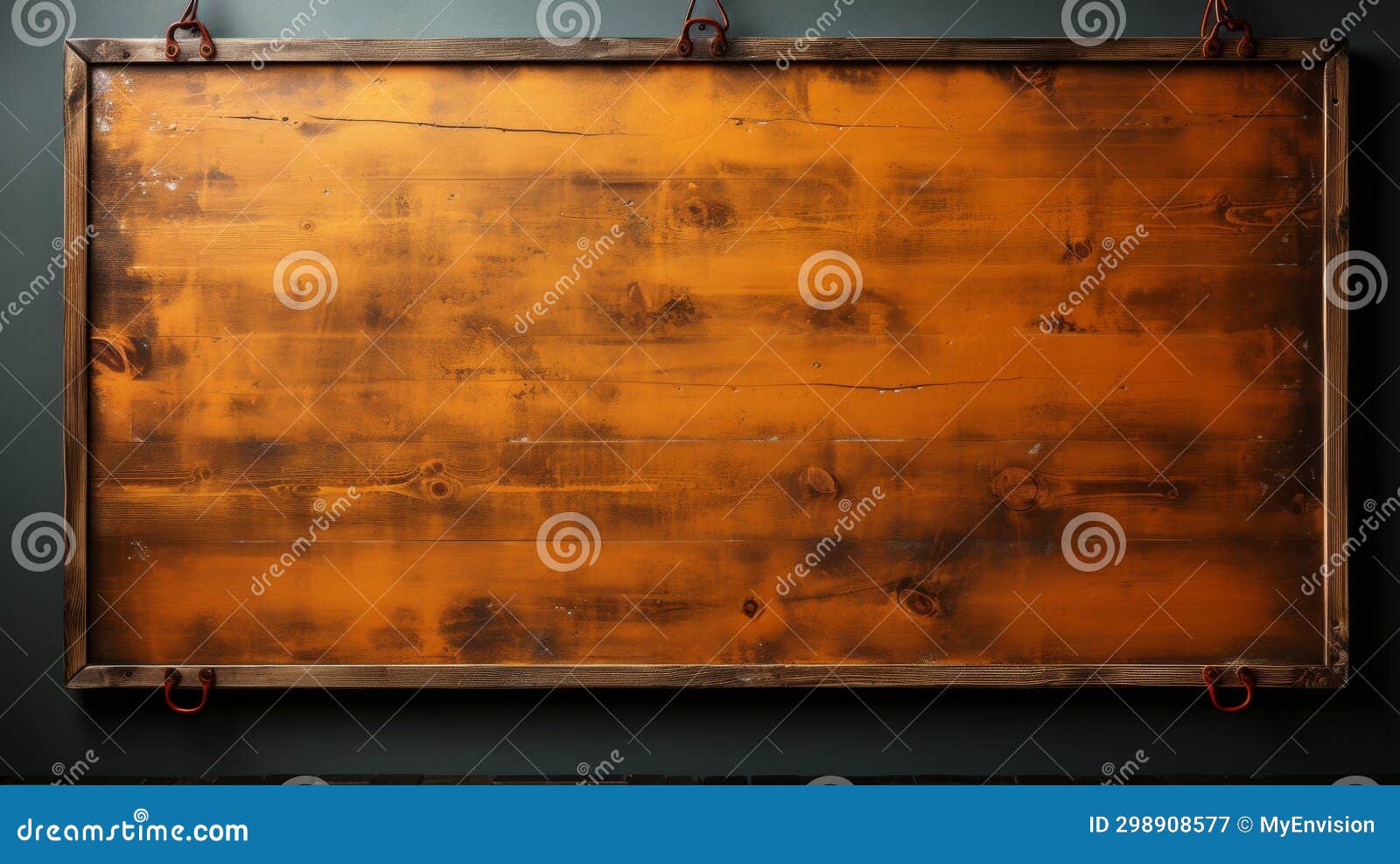 A Wooden Board with a Wooden Frame Stock Illustration - Illustration of ...
