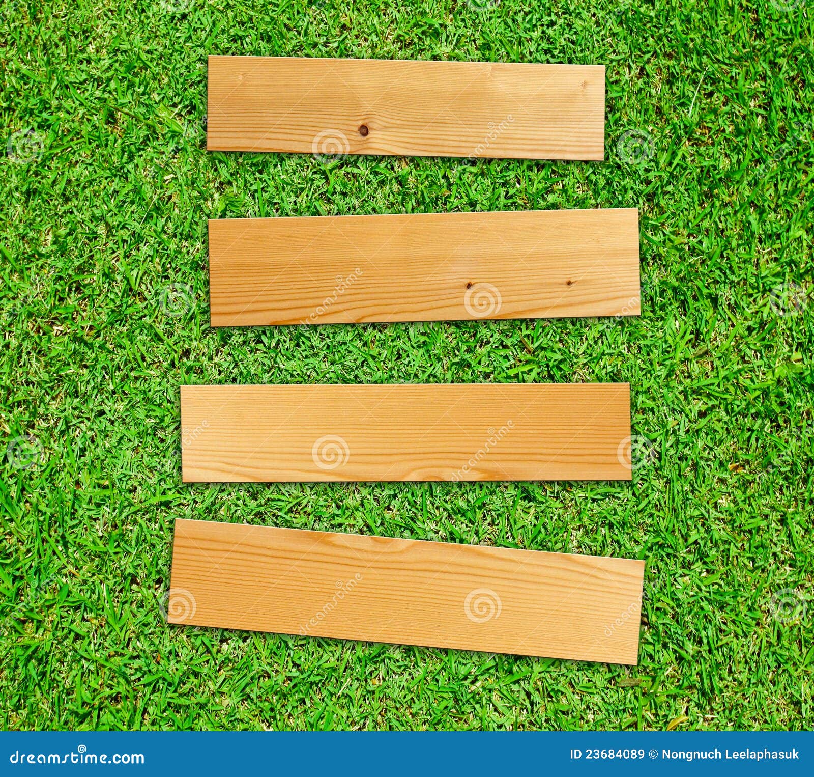Wooden board on grass stock image. Image of clean, landscape - 23684089