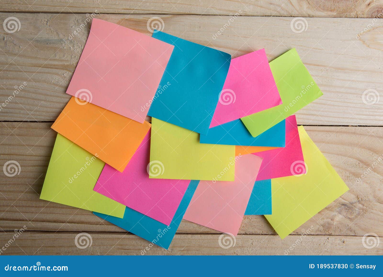 Wooden Board with Note Stickers Stock Photo - Image of clipboard ...