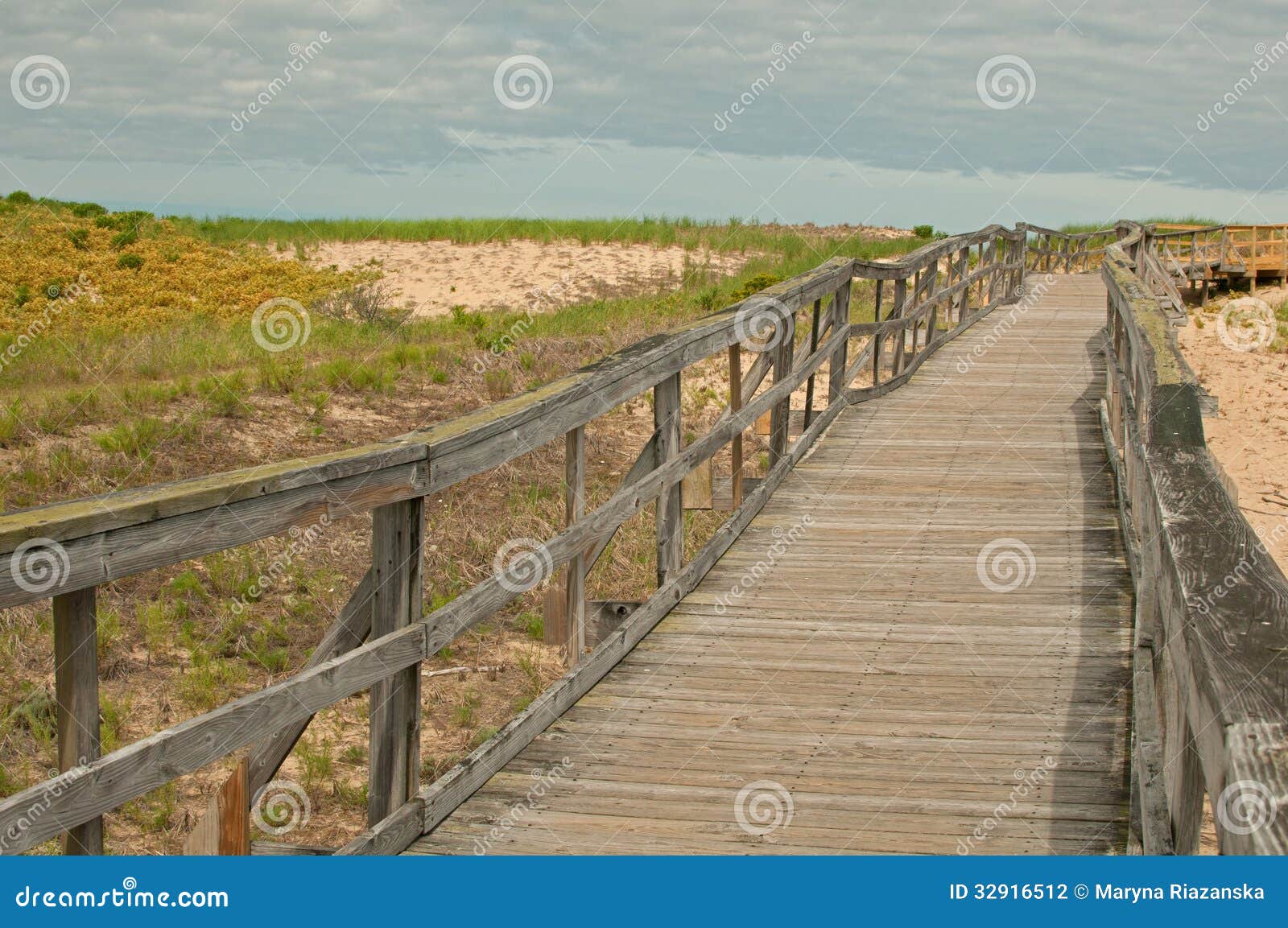 Wooden Board Path Way To the Beach Stock Photo - Image of footbridge ...