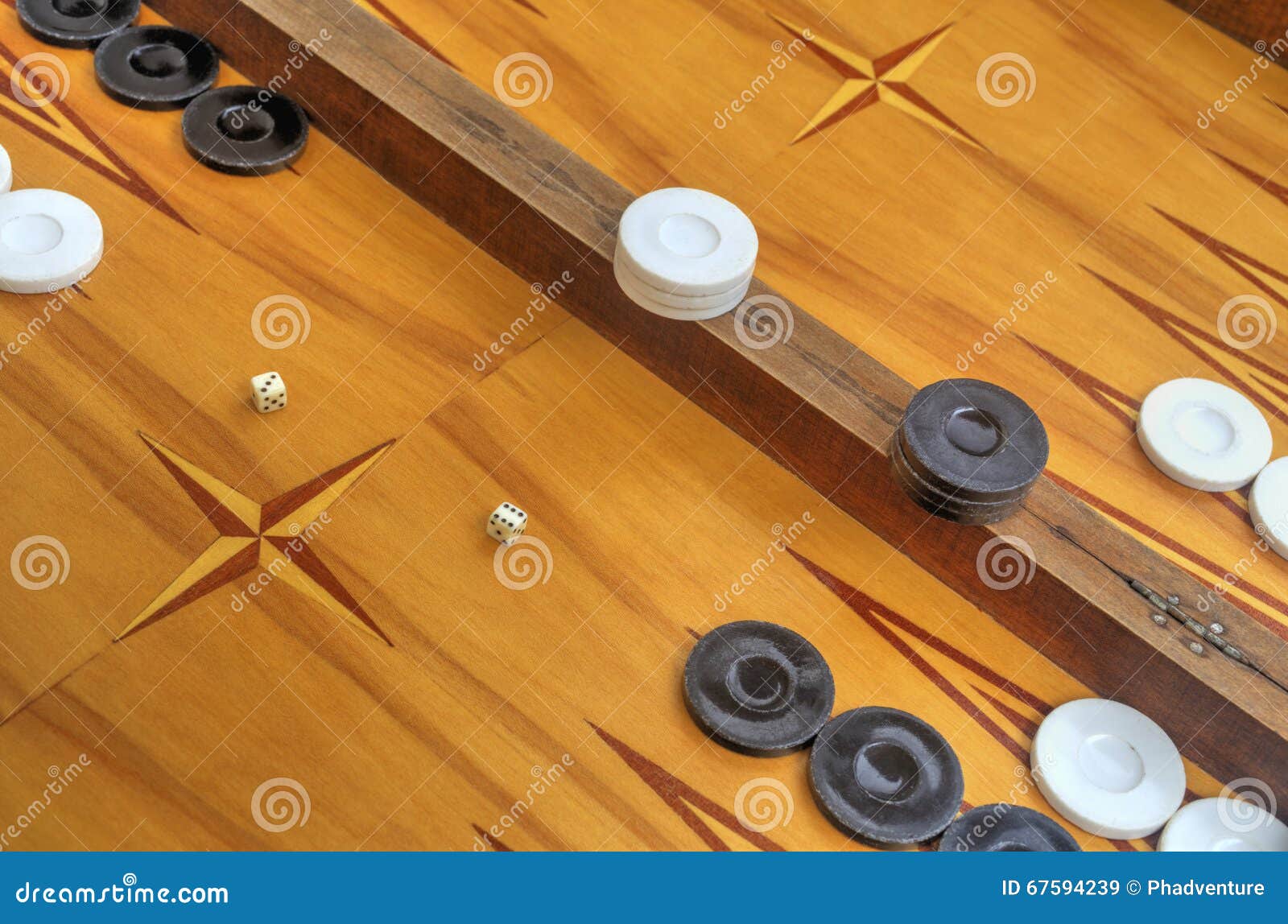 Wooden Board for Playing Backgammon Game Stock Image - Image of ...