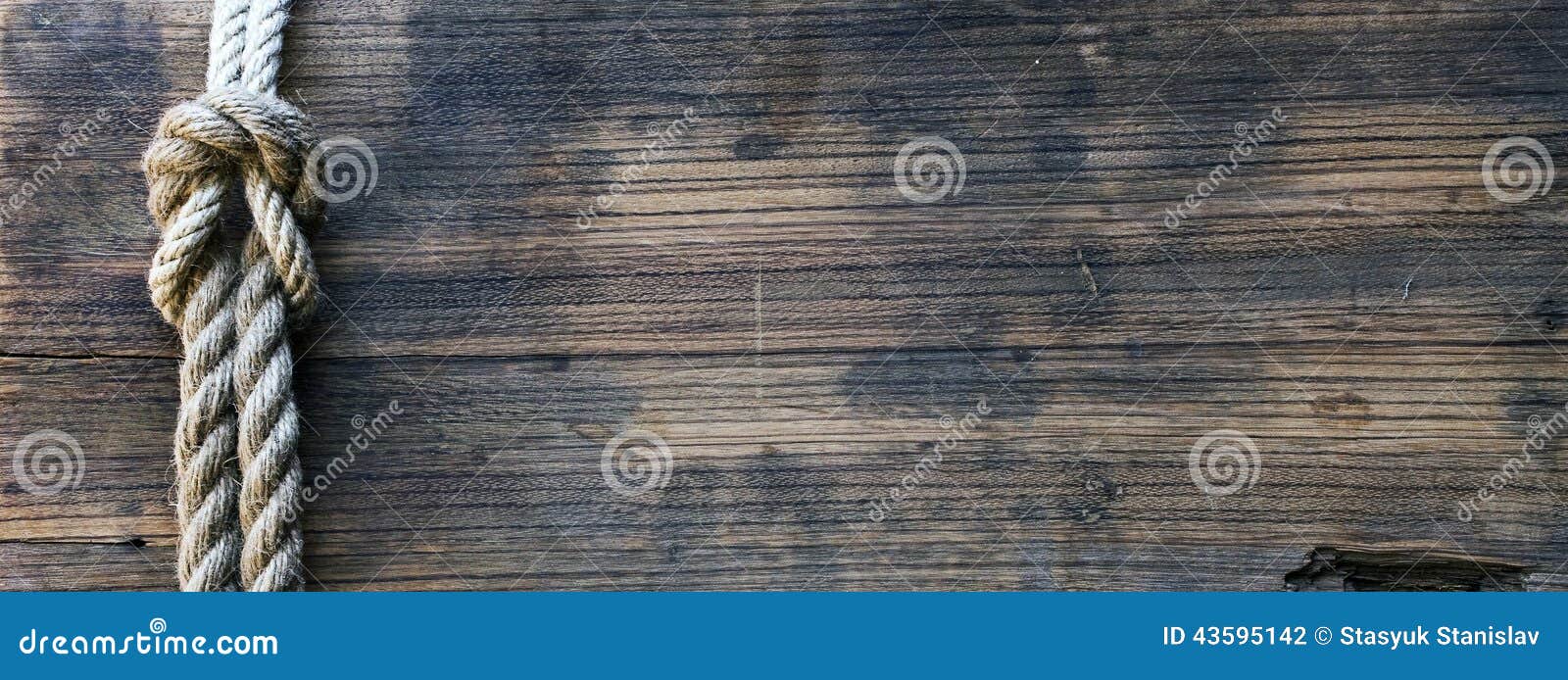Wooden board with rope stock photo. Image of billboard - 43595142