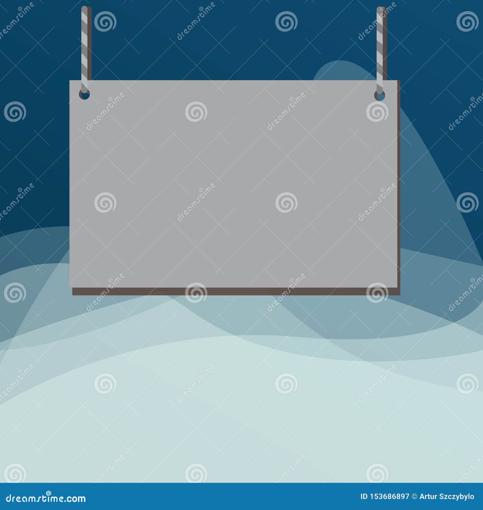 Wooden Board Sign, Rectangle Shape Empty Frame Fixed on Colorful ...