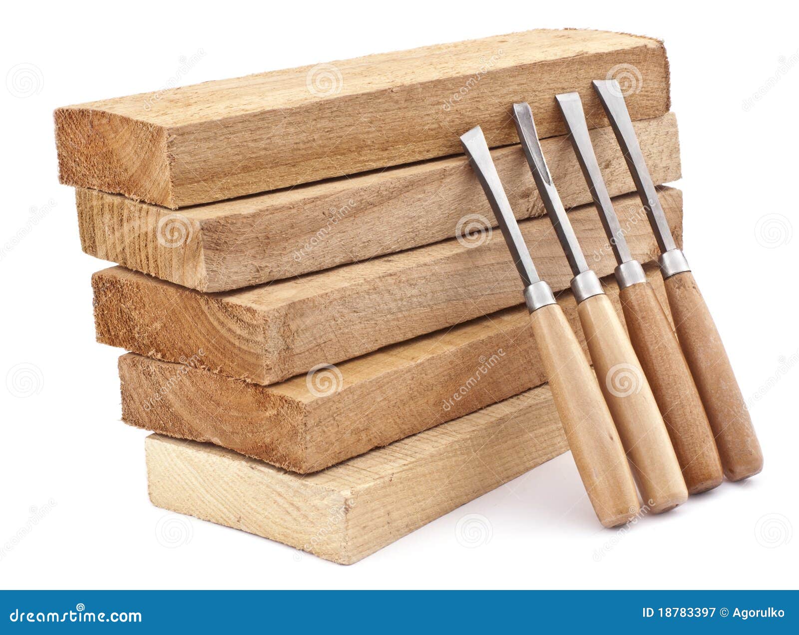 Wooden boards and chisels stock image. Image of hobbies - 18783397