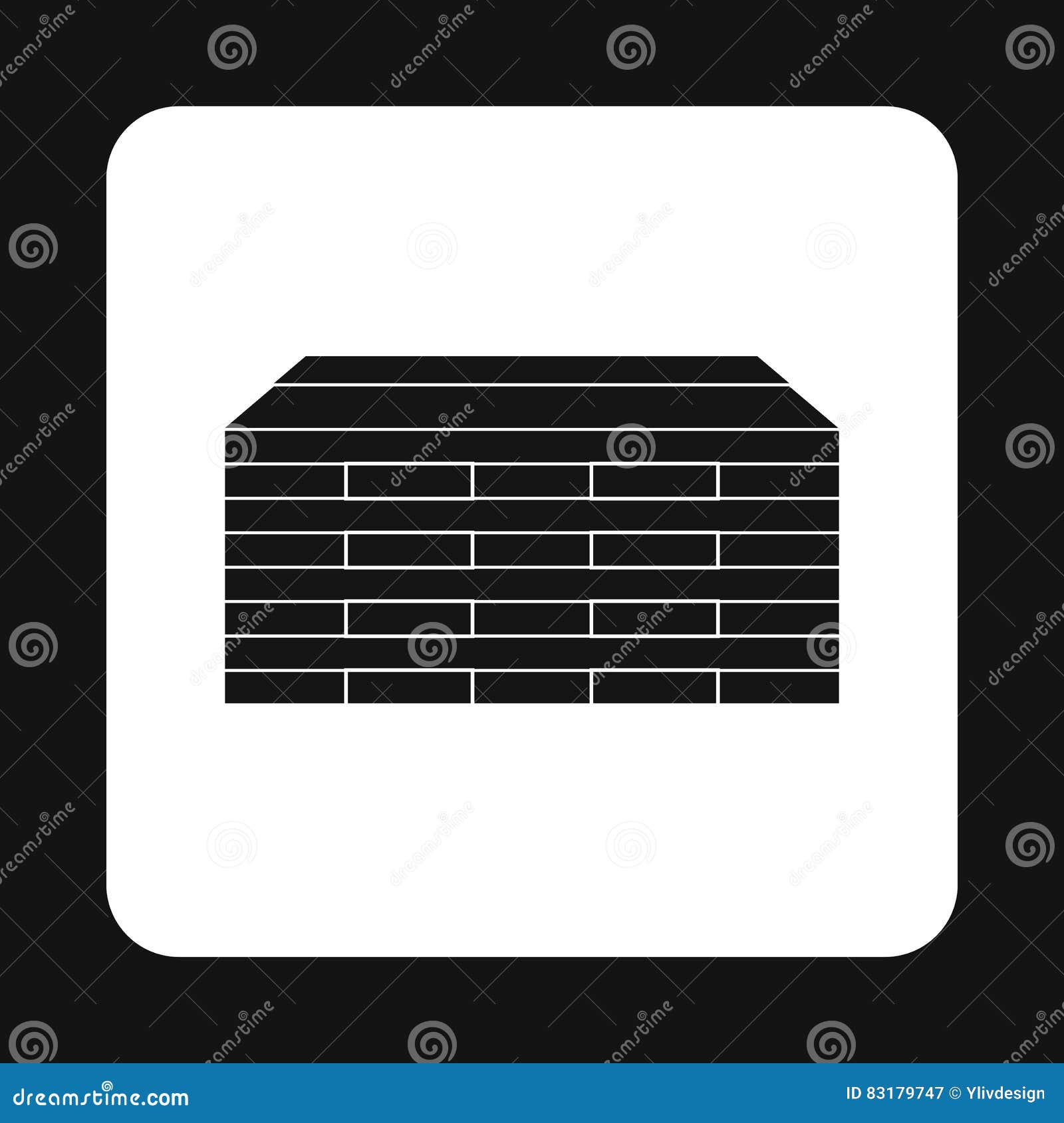 Wooden Boards Icon, Simple Style Stock Vector - Illustration of split ...