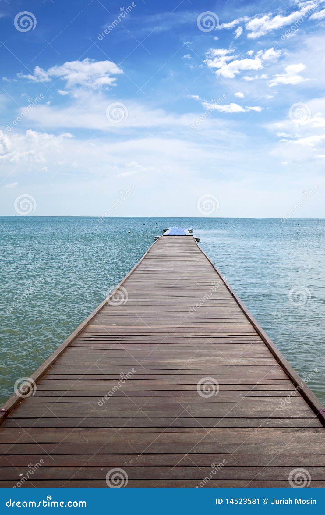 Wooden Boardwalk Above Water Stock Image - Image of lead, coast: 14523581