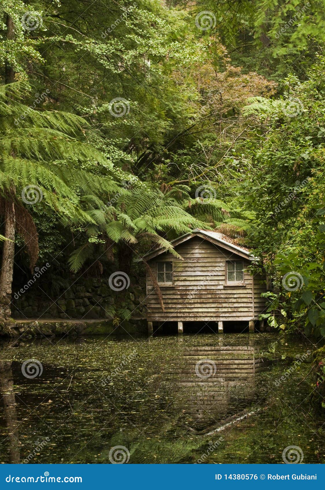 Wooden boat house and lake stock photo. Image of picturesque - 14380576