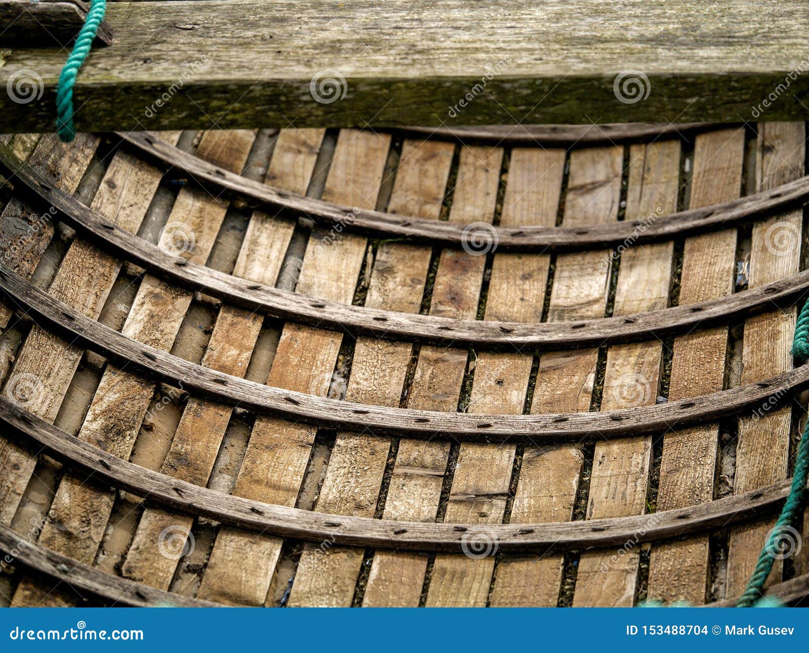 Wooden Boat Rib Timber Texture and Design Stock Photo - Image of ...