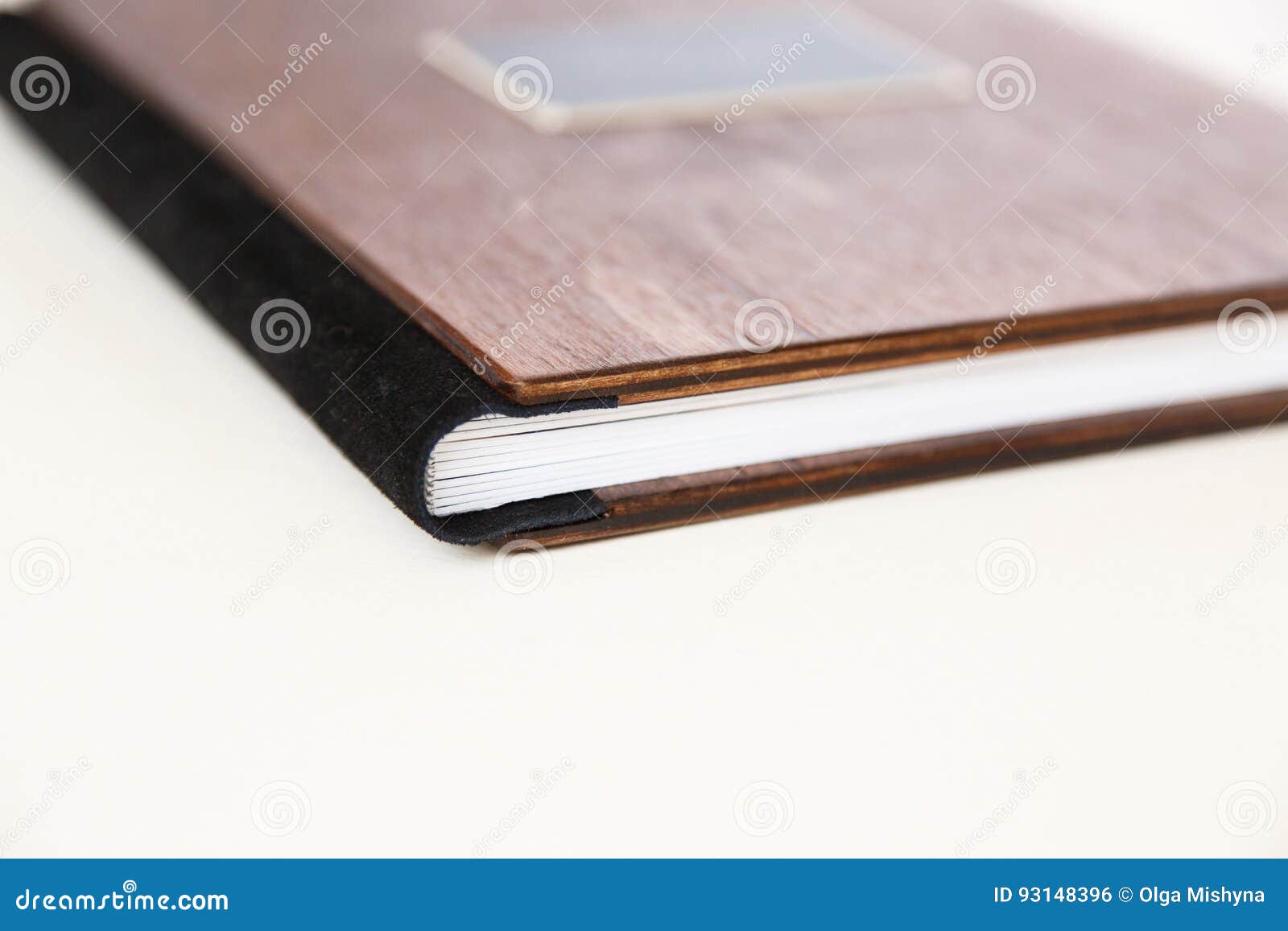 Wooden Book with Metal Shild Stock Photo - Image of metal, literature ...