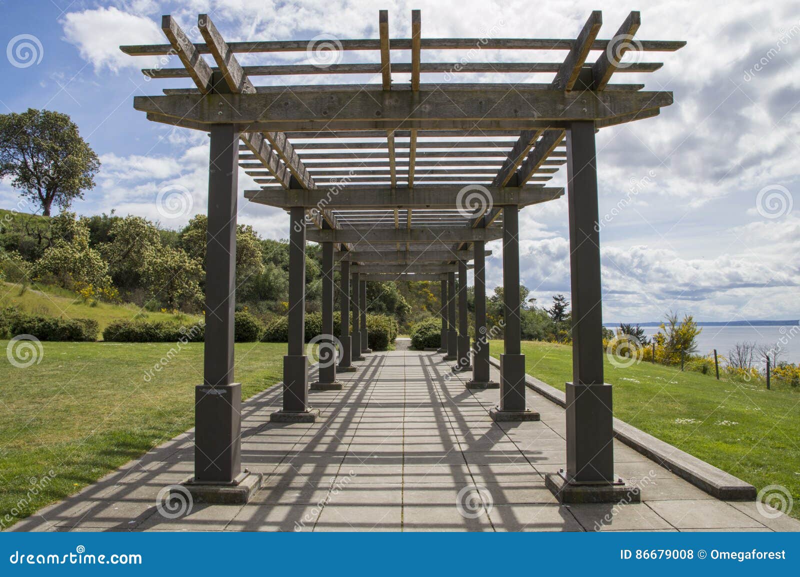 Wooden bower stock photo. Image of feature, outdoor, arbor - 86679008
