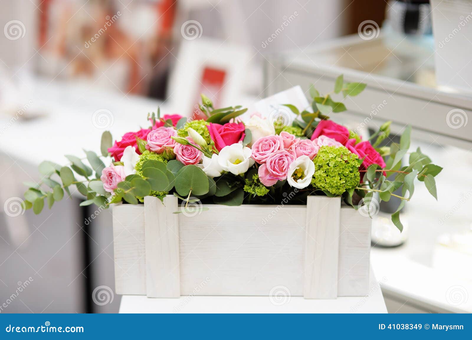 Wooden box with flowers stock image. Image of drapery - 41038349