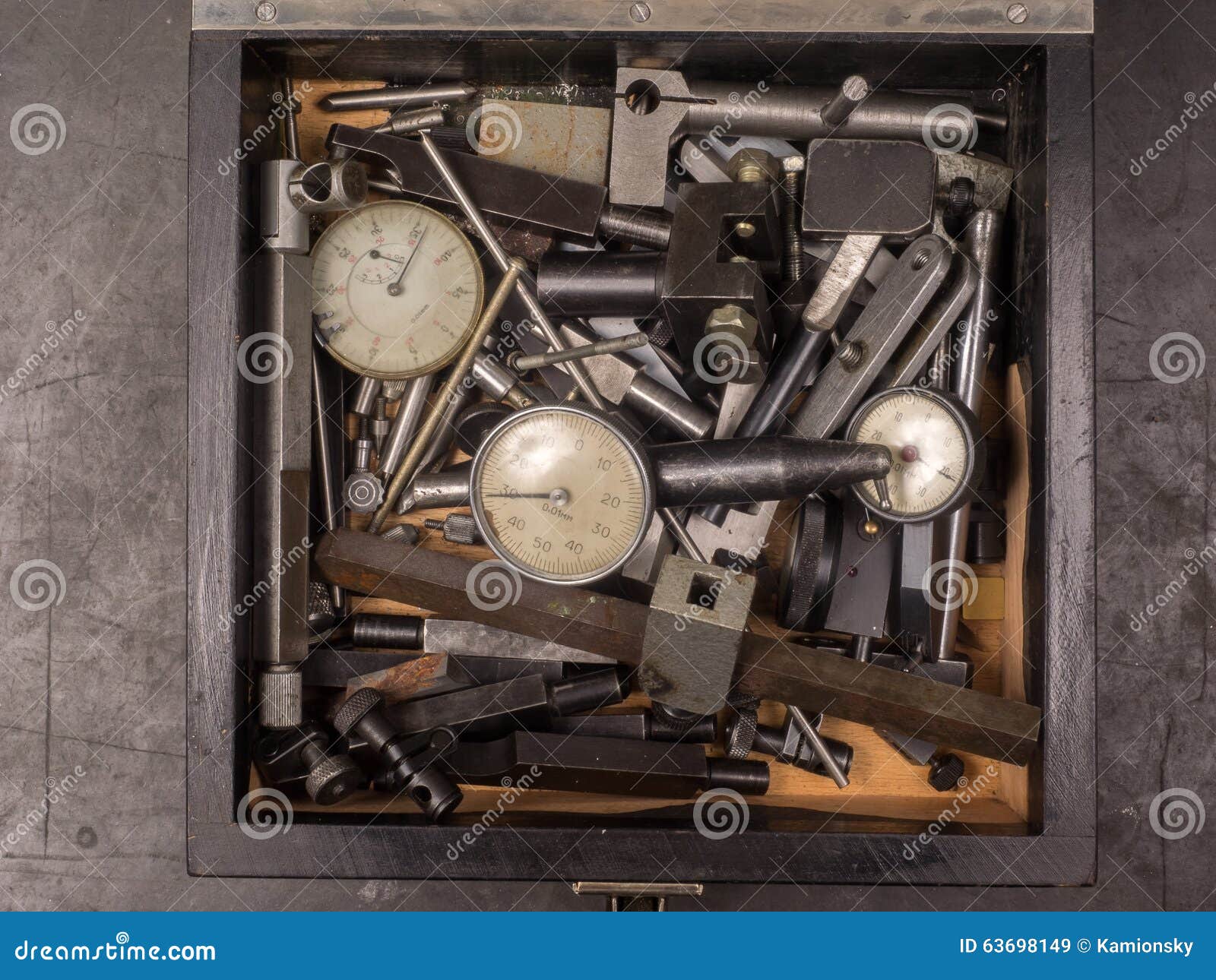Wooden Box with Old Broken Tools Stock Image - Image of industry ...