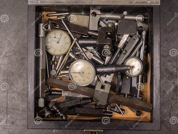 Wooden Box with Old Broken Tools Stock Image - Image of industry ...