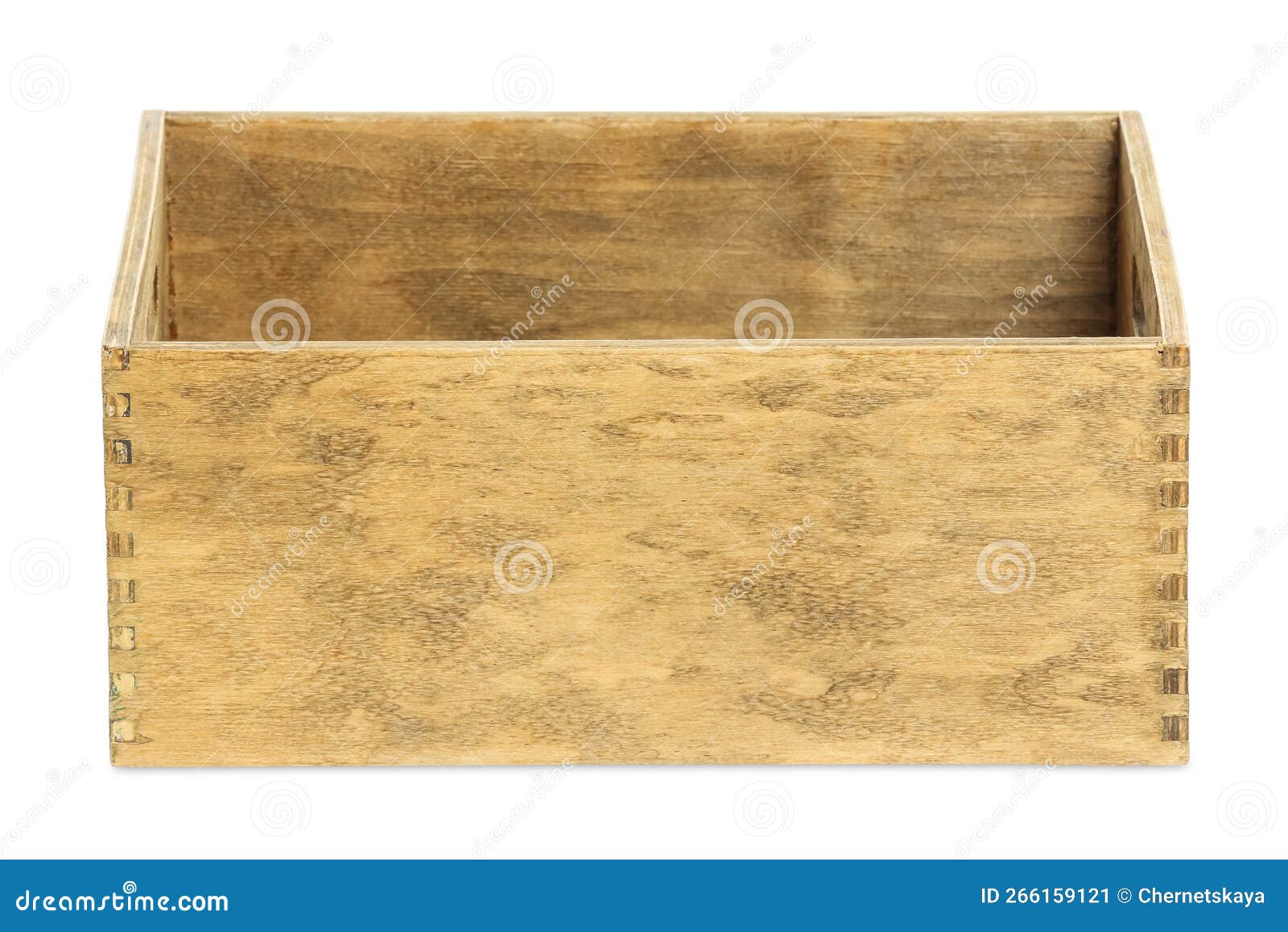 Wooden Box for Tools Isolated on White Stock Image - Image of ...