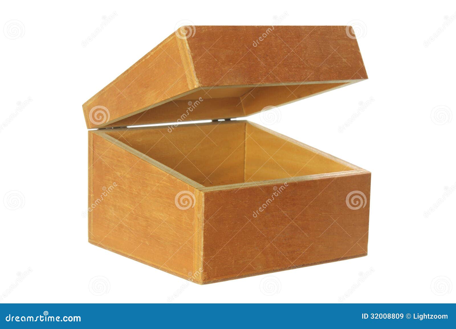 Wooden Box stock image. Image of empty, open, cutout - 32008809