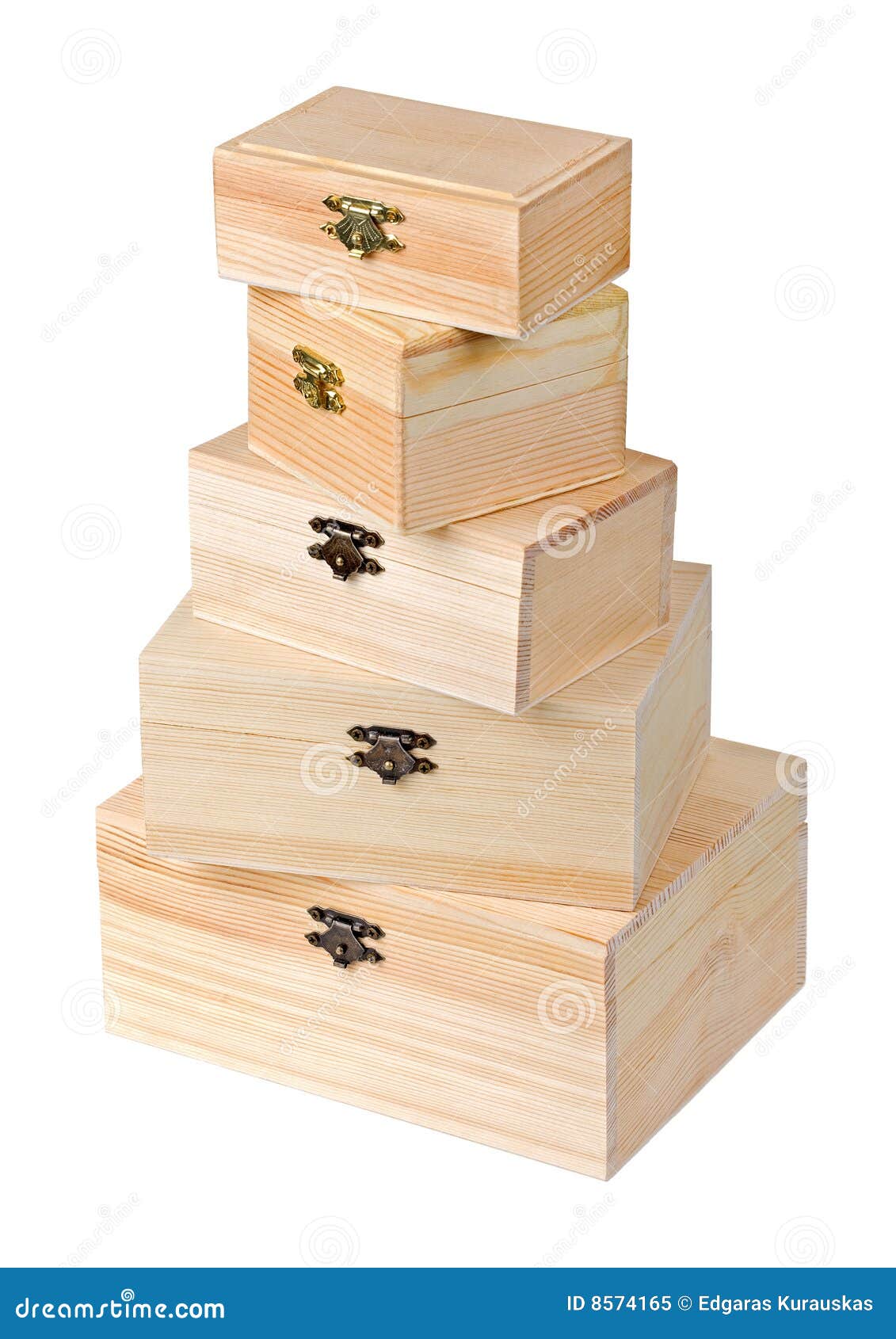 Wooden boxes stock image. Image of decorations, boxed - 8574165