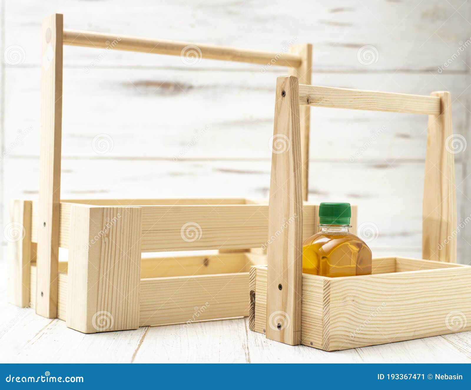 Wooden Boxes with a Jar of Oil.Decorative Boxes Made from Natural ...