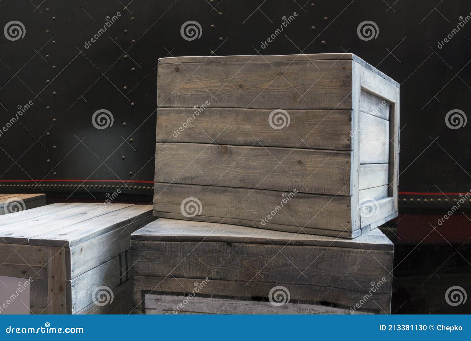 Wooden Boxes Vintage Grunge Package Stock Photo - Image of mail, case ...
